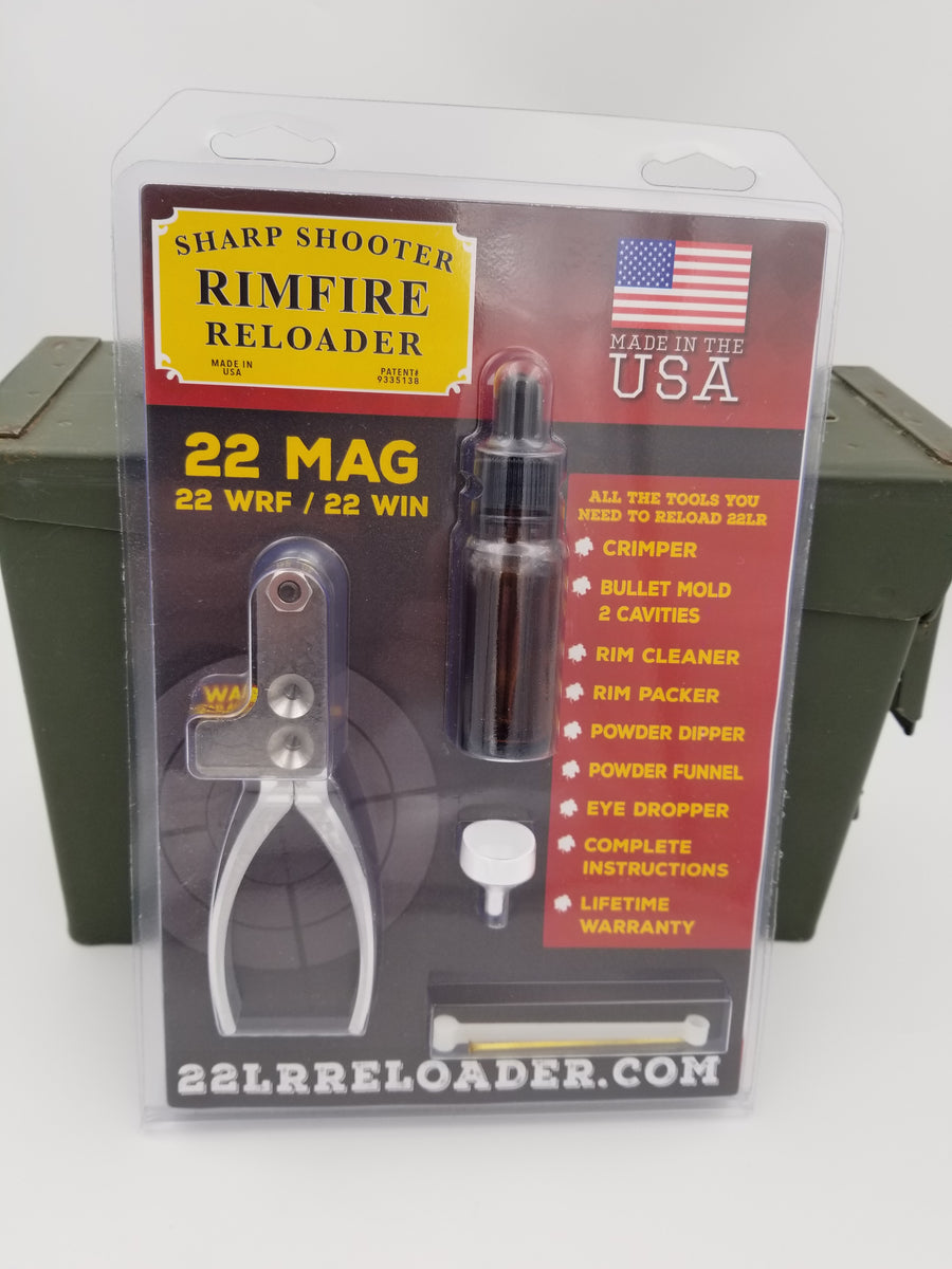 22 Mag Reloading Kit – Sharpshooter 22LR Reloader